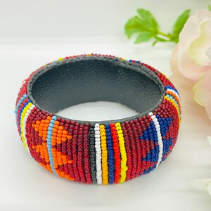 Beaded Masai Bangle/handmade Maasai Bracelet/ Unisex Beads - Etsy