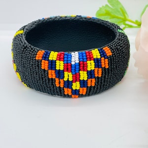 Beaded Masai Bangle/handmade Maasai Bracelet/ Unisex Beads - Etsy