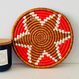 Round Handwoven Africa Table Mat/wall Decor Mat/centrepiece for Dinning ...
