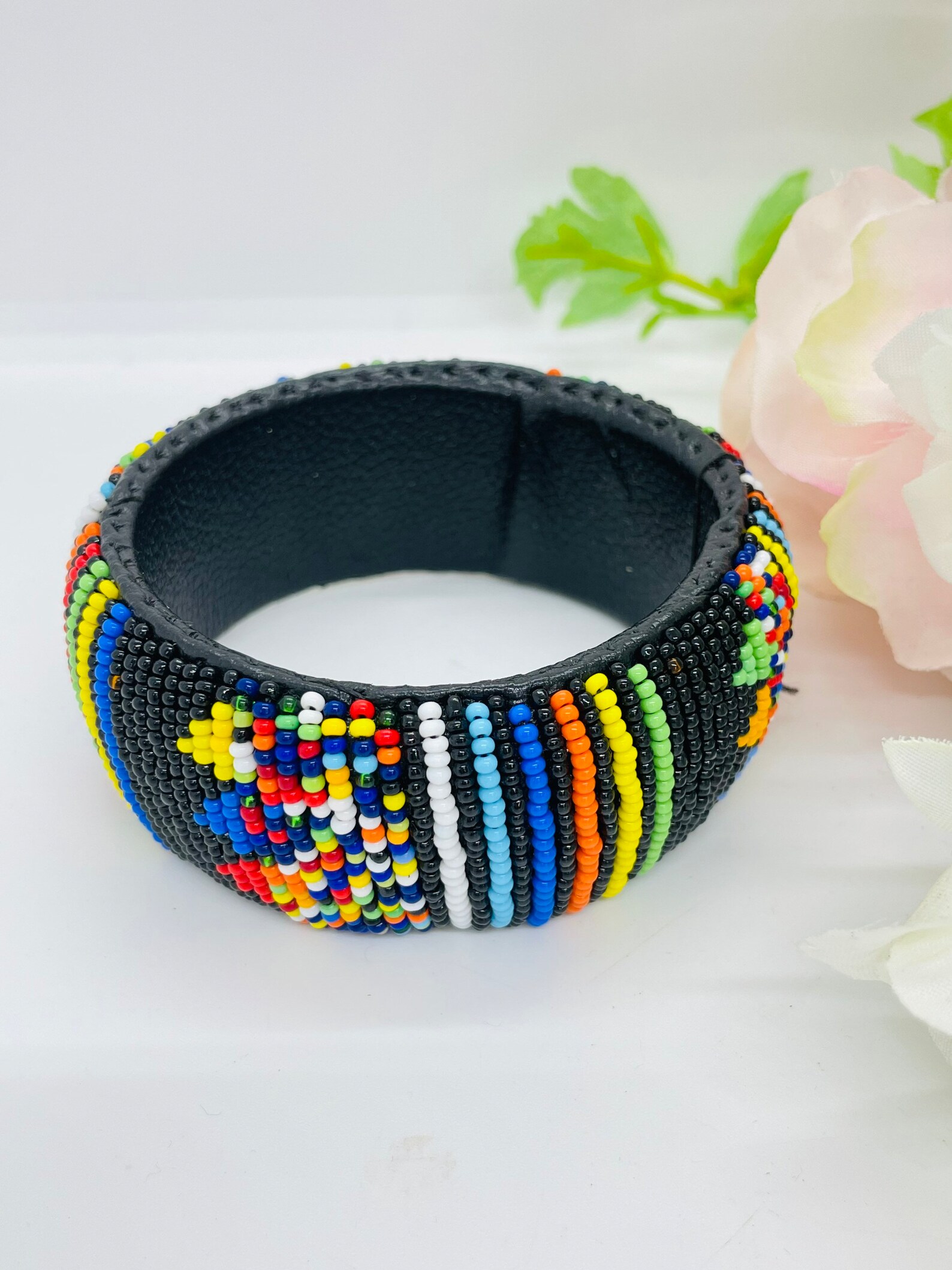 Beaded Masai Bangle/handmade Maasai Bracelet/ Unisex Beads - Etsy