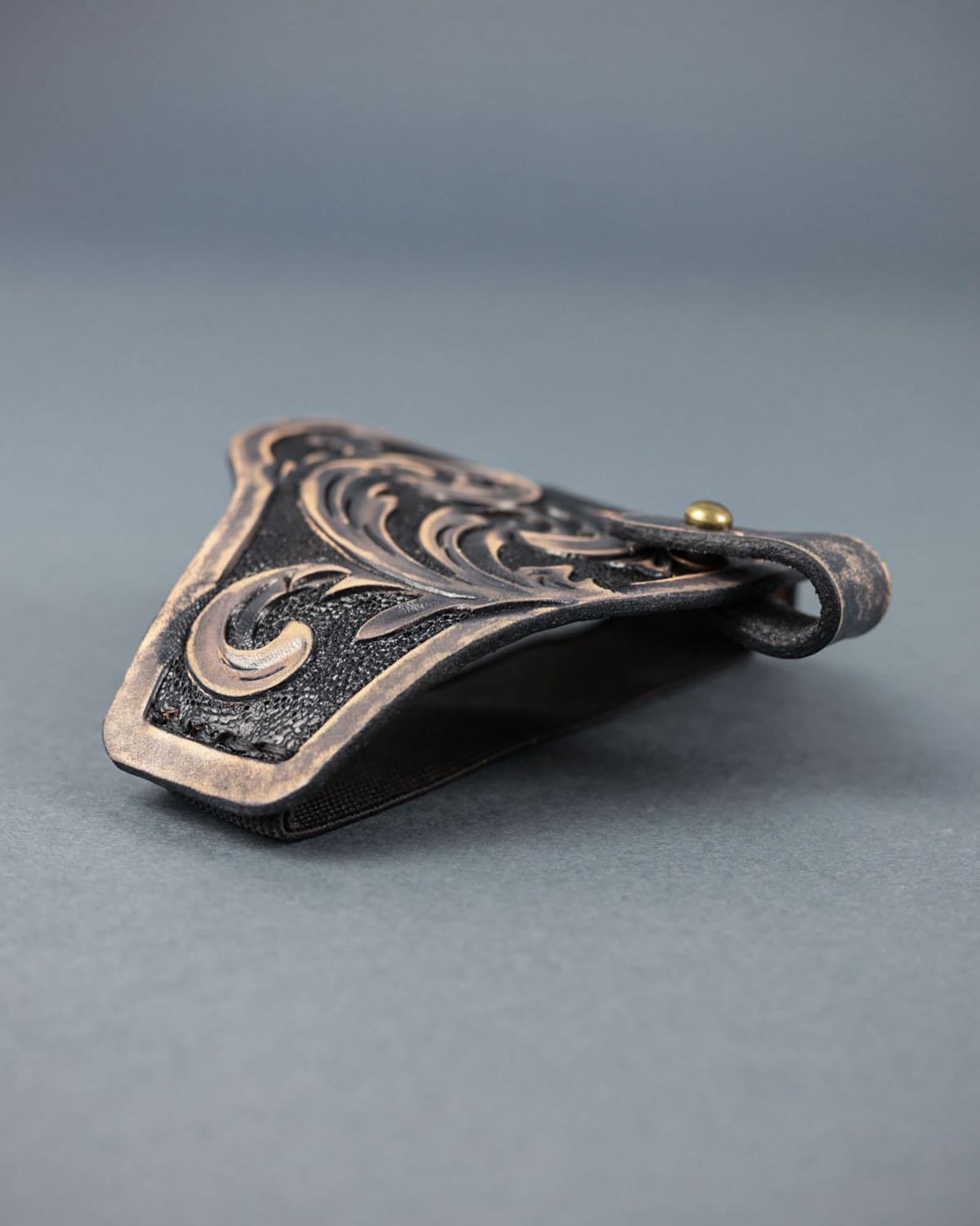 Motorcycle Leather Shifter Boot Protector With Floral Ornament - Etsy