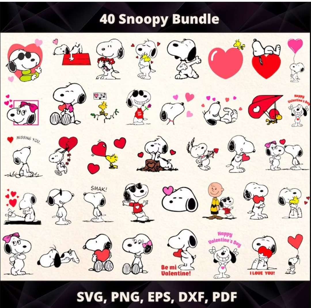 Sn.oopy Love svg, Sn.oopy eps, Valentine svg, Love png, Sn.oopy Bundle ...