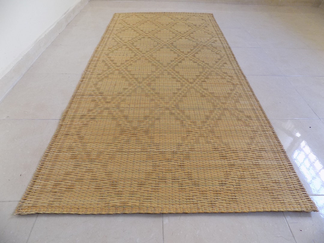 Natural Custom Brown Rug Straw Floor Mats Handmade Bedroom Area Mat ...