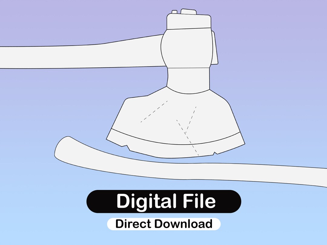 Huntress's Axe PDF File | Dead by Daylight Inspired Cosplay Axe PDF ...