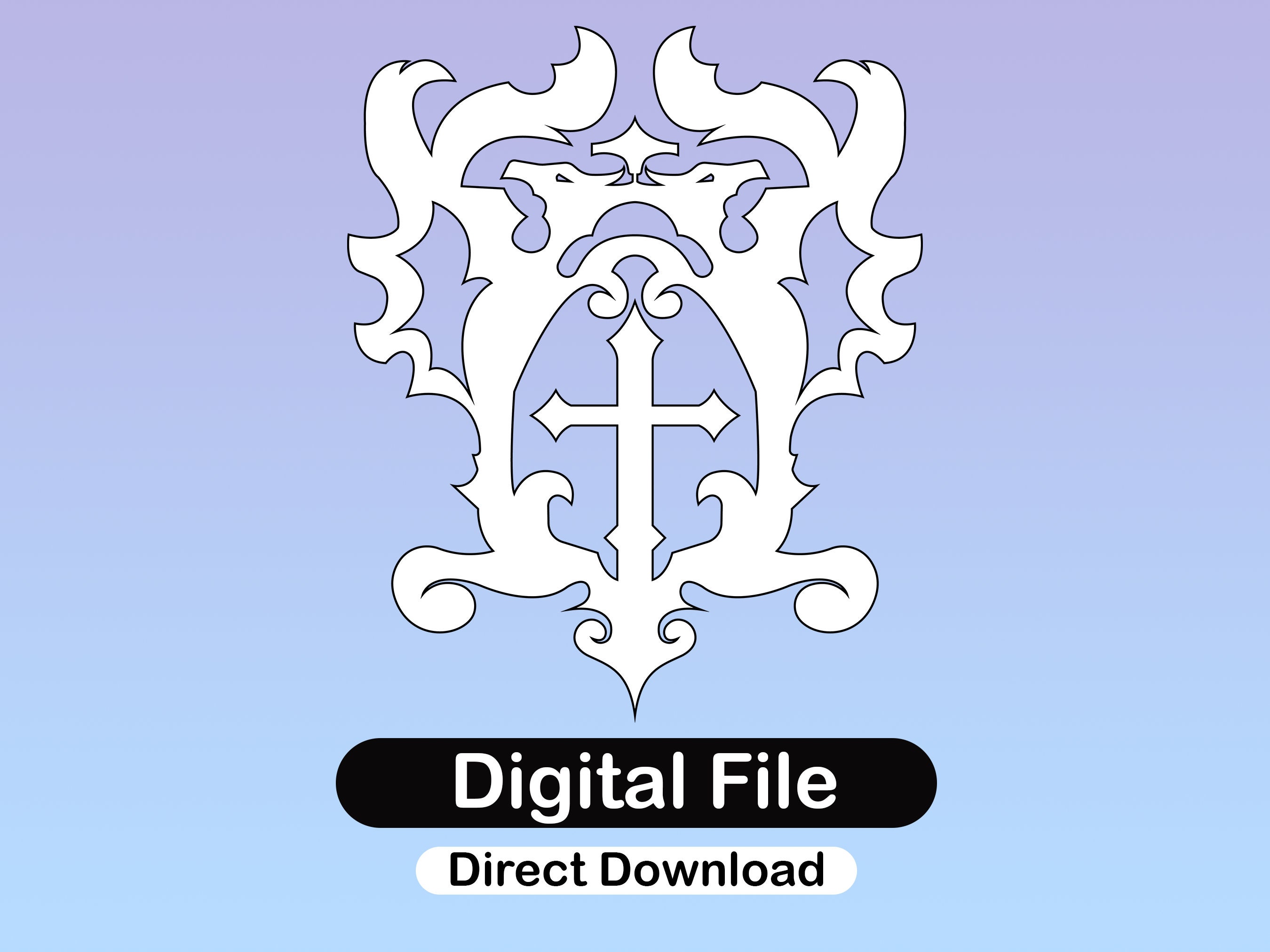 Belmont House Crest Applique SVG Vector Files | "castlevania Nocturne ...