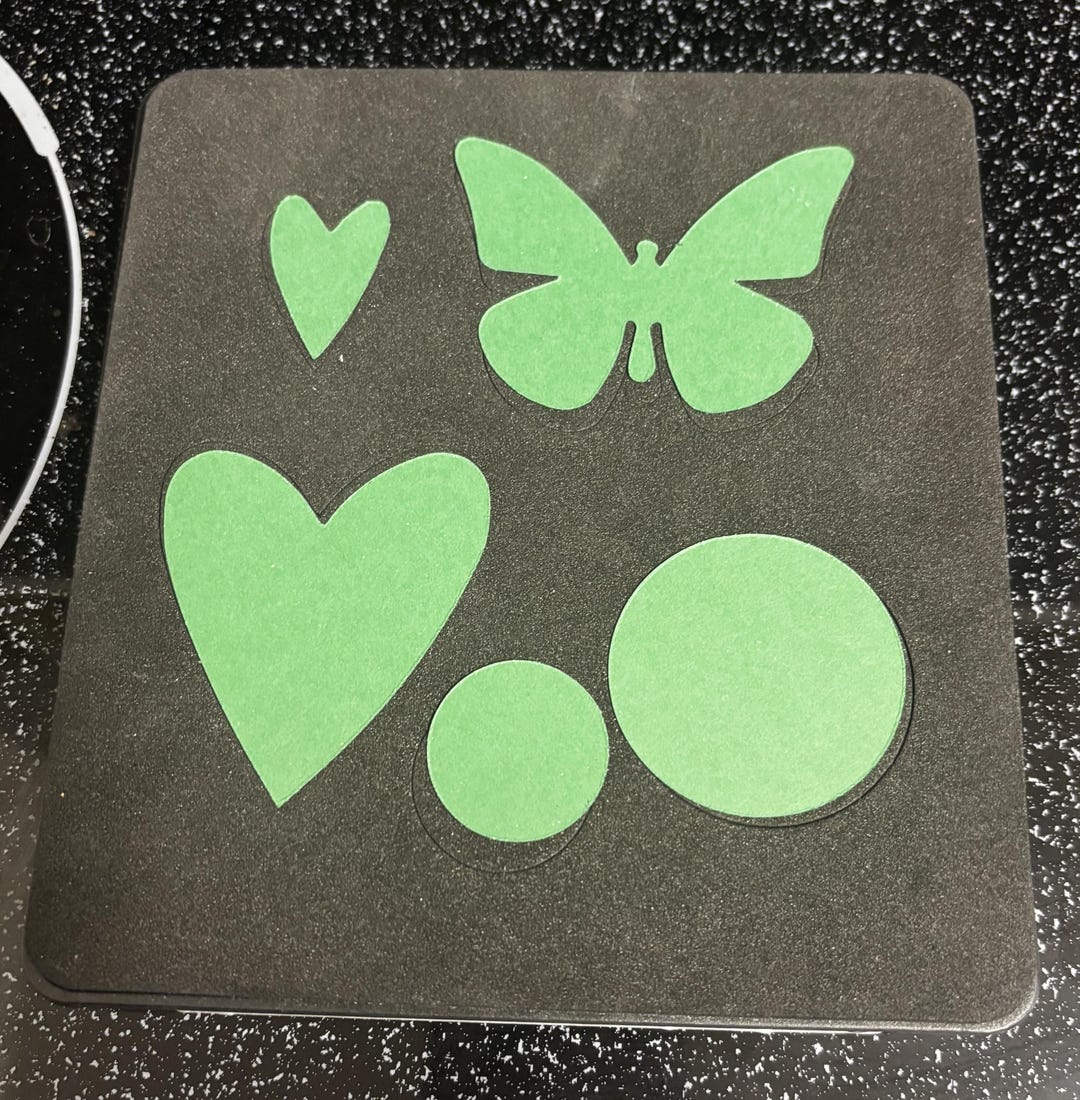 Basic Shapes Die Sizzix Bigz Die Hearts, Butterfly, Circles - Etsy