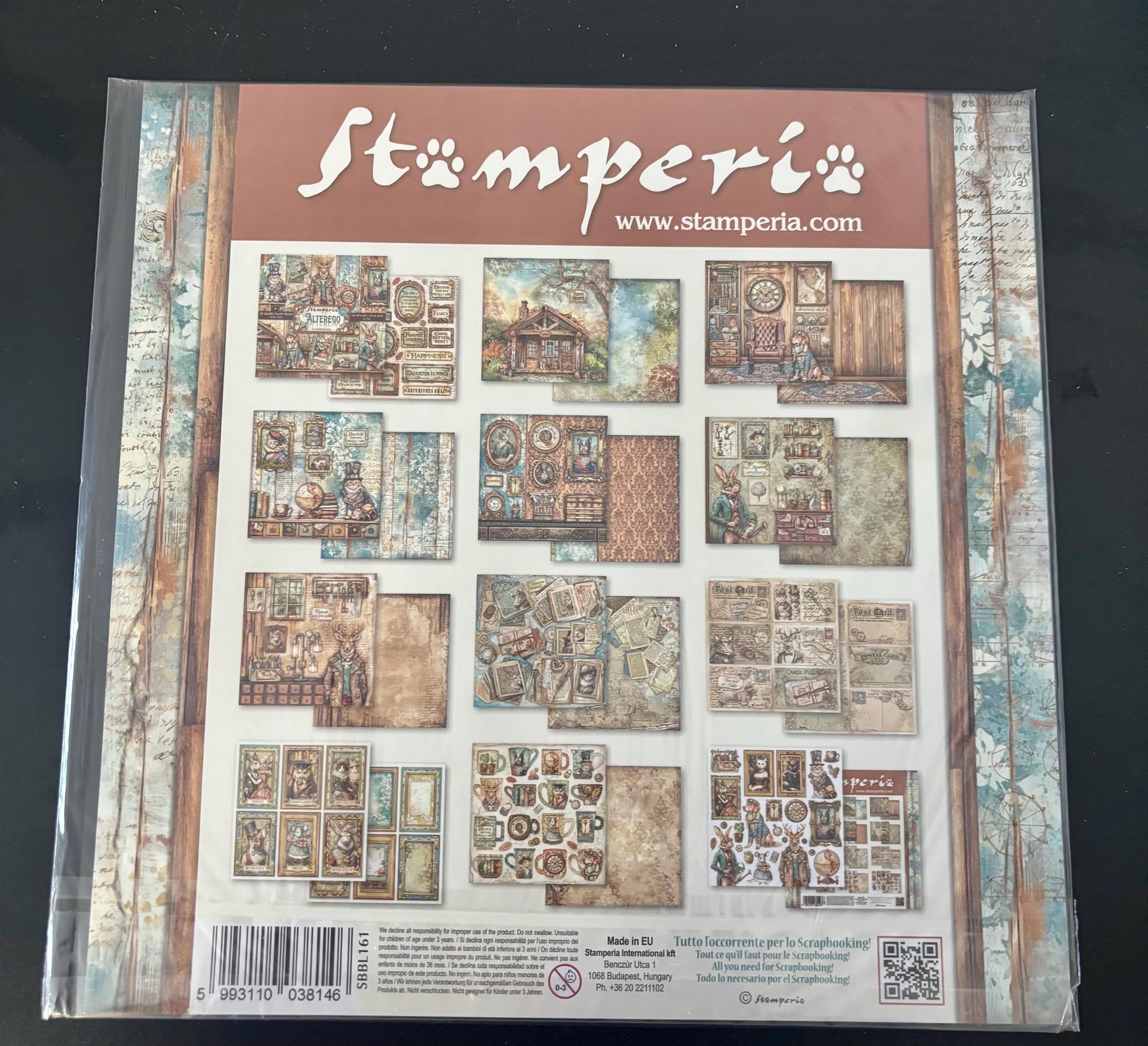 Stamperia Alterego Set 12 X 12 Paper Pad ,8 X 8 Paper Pad, Chipboard Die Cuts - Etsy