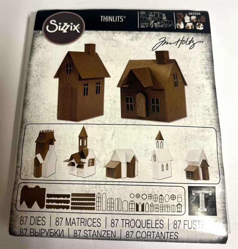 Sizzix Tim Holtz Thinlits Village Collection 87 Dies - Etsy