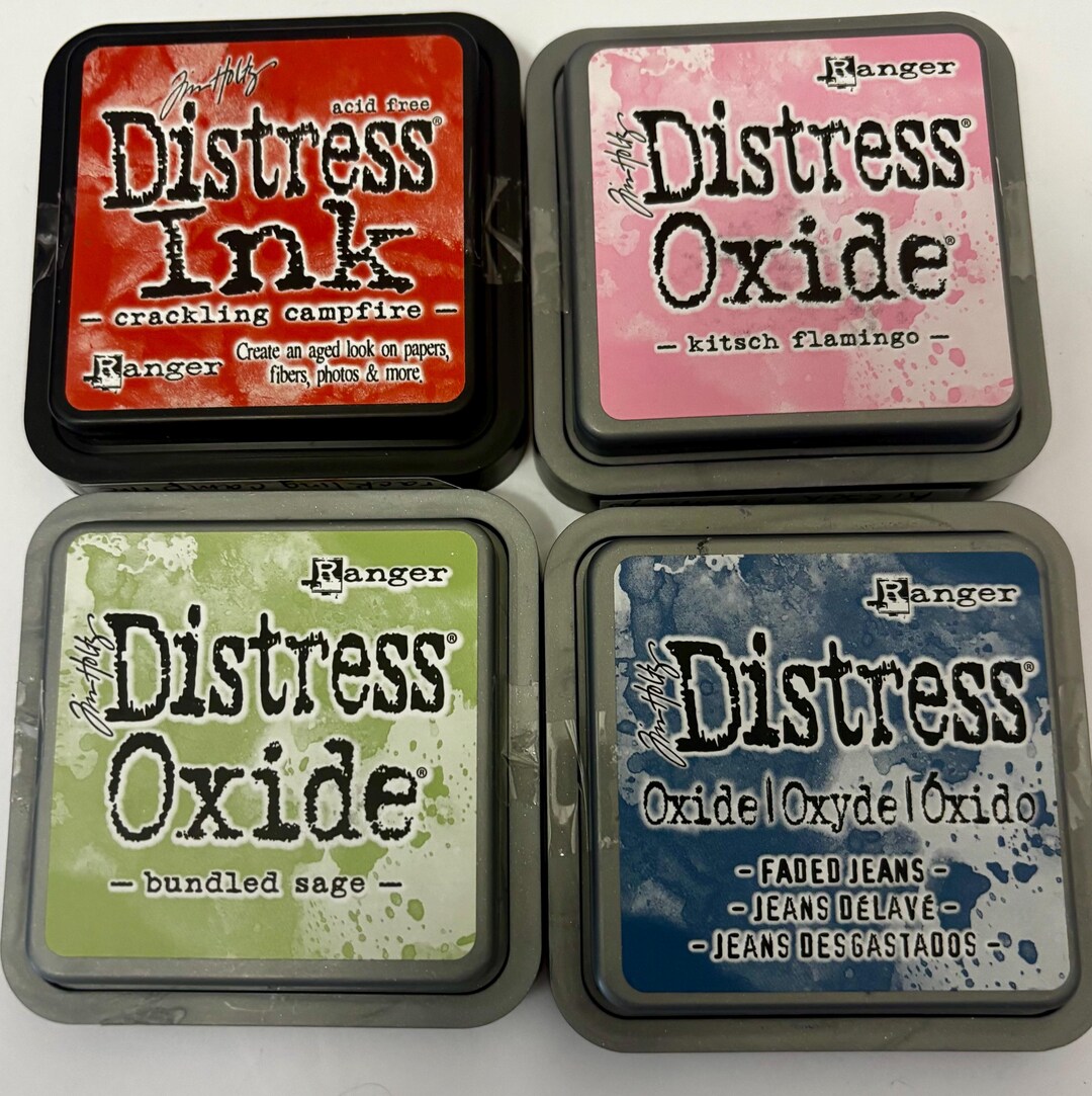 Set 7ranger Distress Oxide Ink Distress Ink Set of 4 Full Size Pads - Etsy