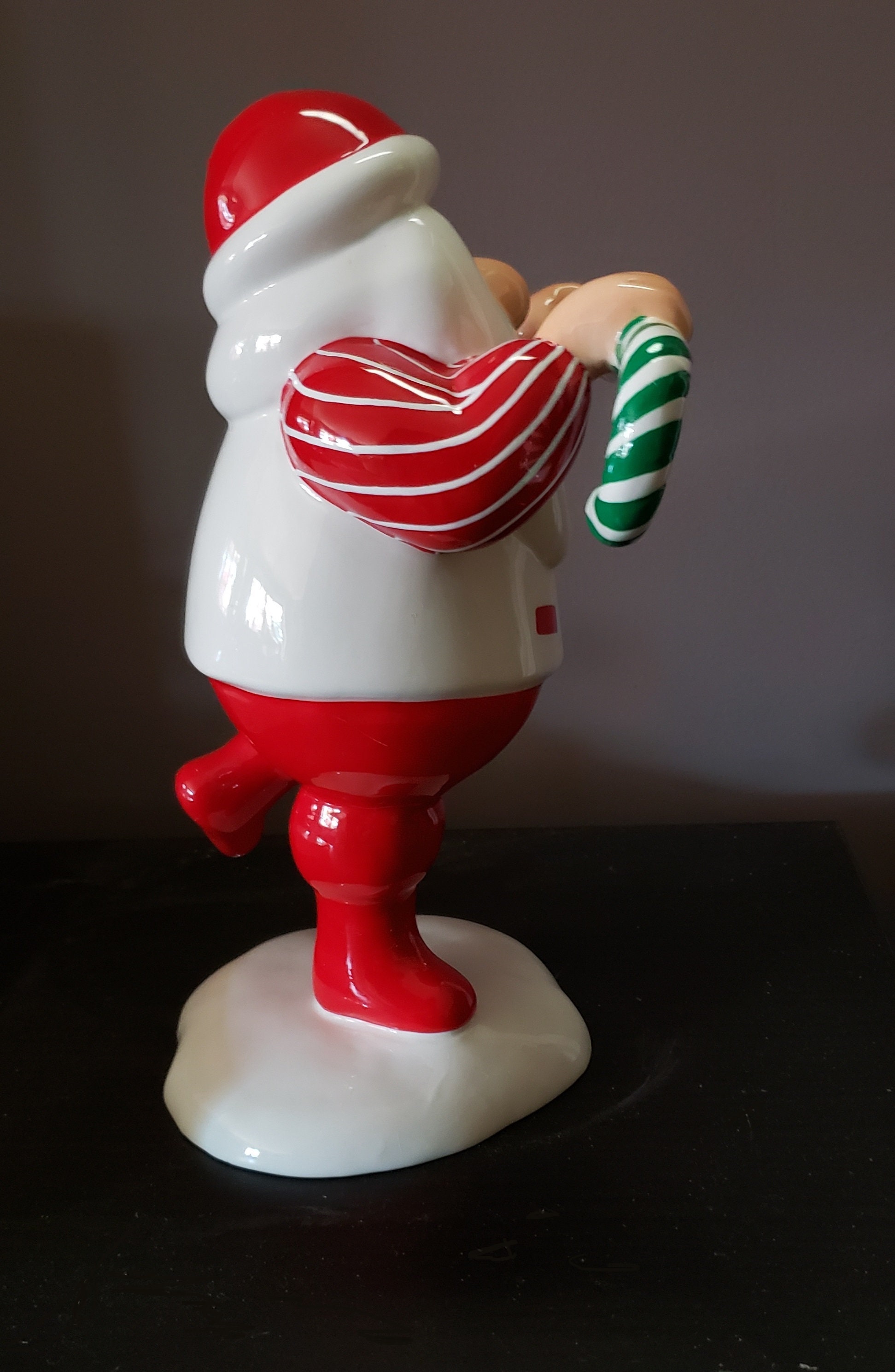 Vintage Collectible Dept 56 Santa With Candy Cane New - Etsy