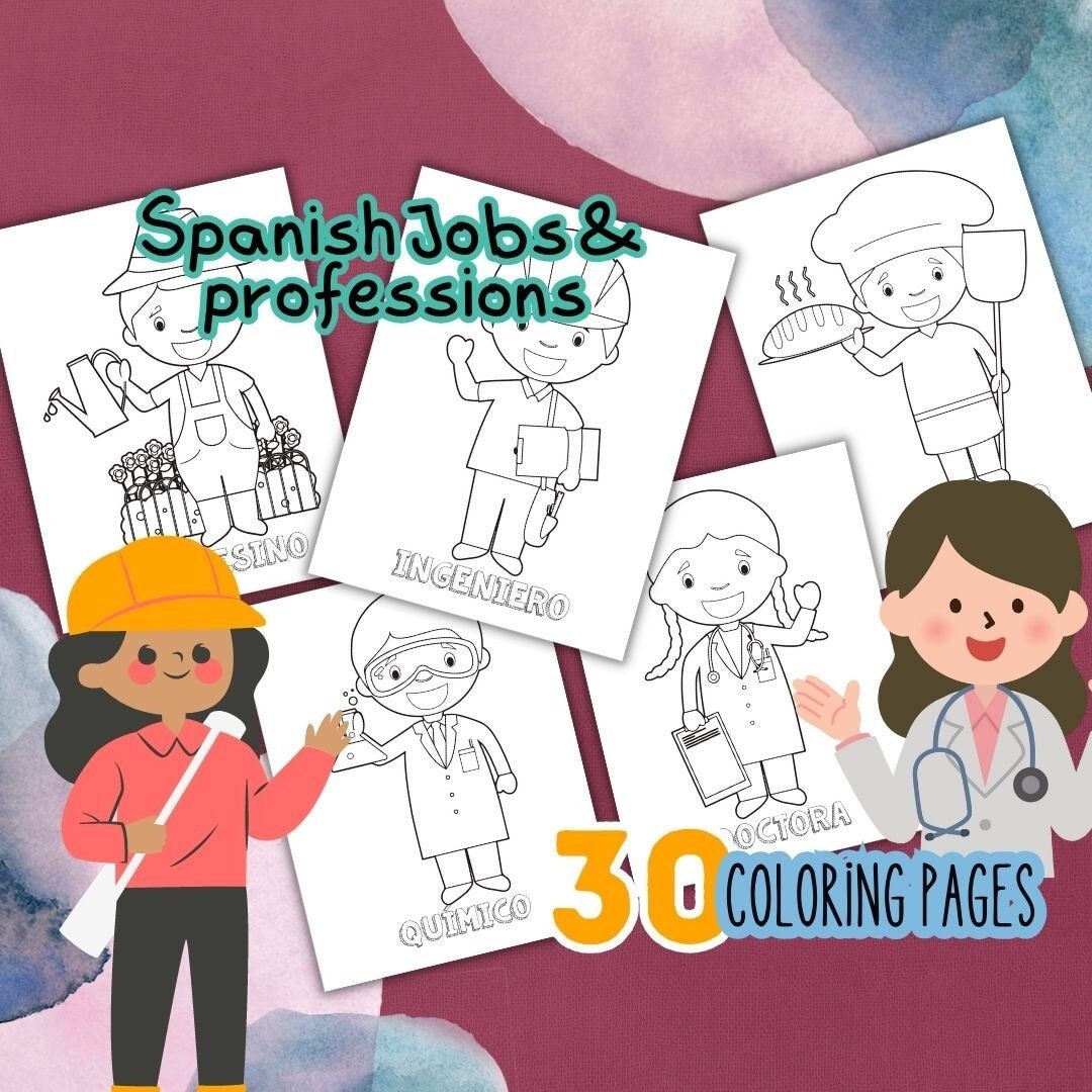 Jobs Coloring Pages, Career Day, Community Helpers, Occupation ...