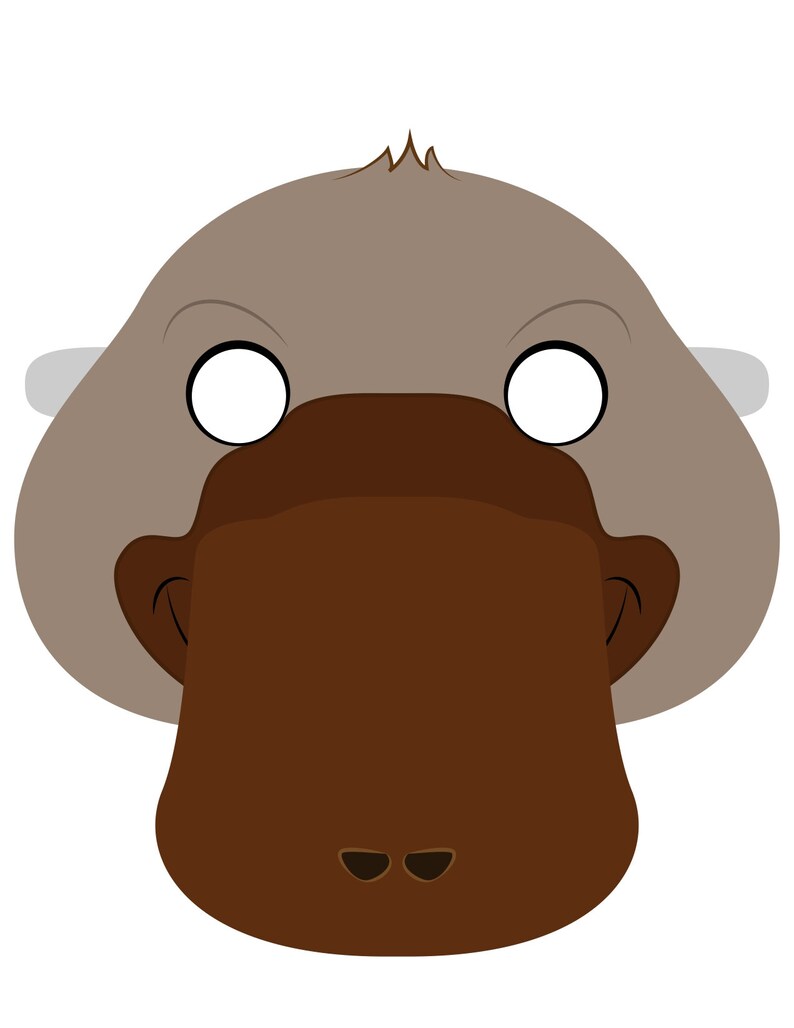 Australian Animals Masks for Kids, Role Play Sheet Mask Animal, Quokka ...