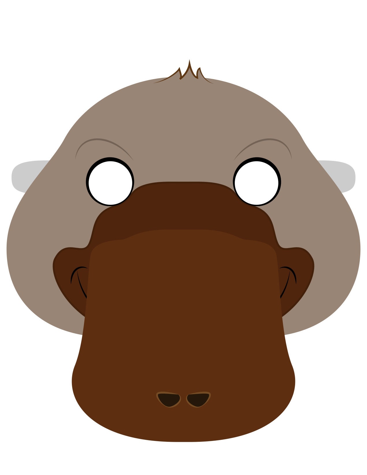 Australian Animals Masks for Kids, Role Play Sheet Mask Animal, Quokka ...