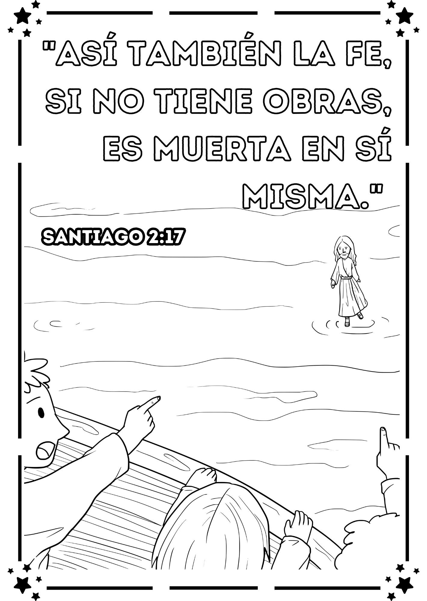 Spanish Bible Book Verses for Kids, Coloring Book God Jesus Apostles ...