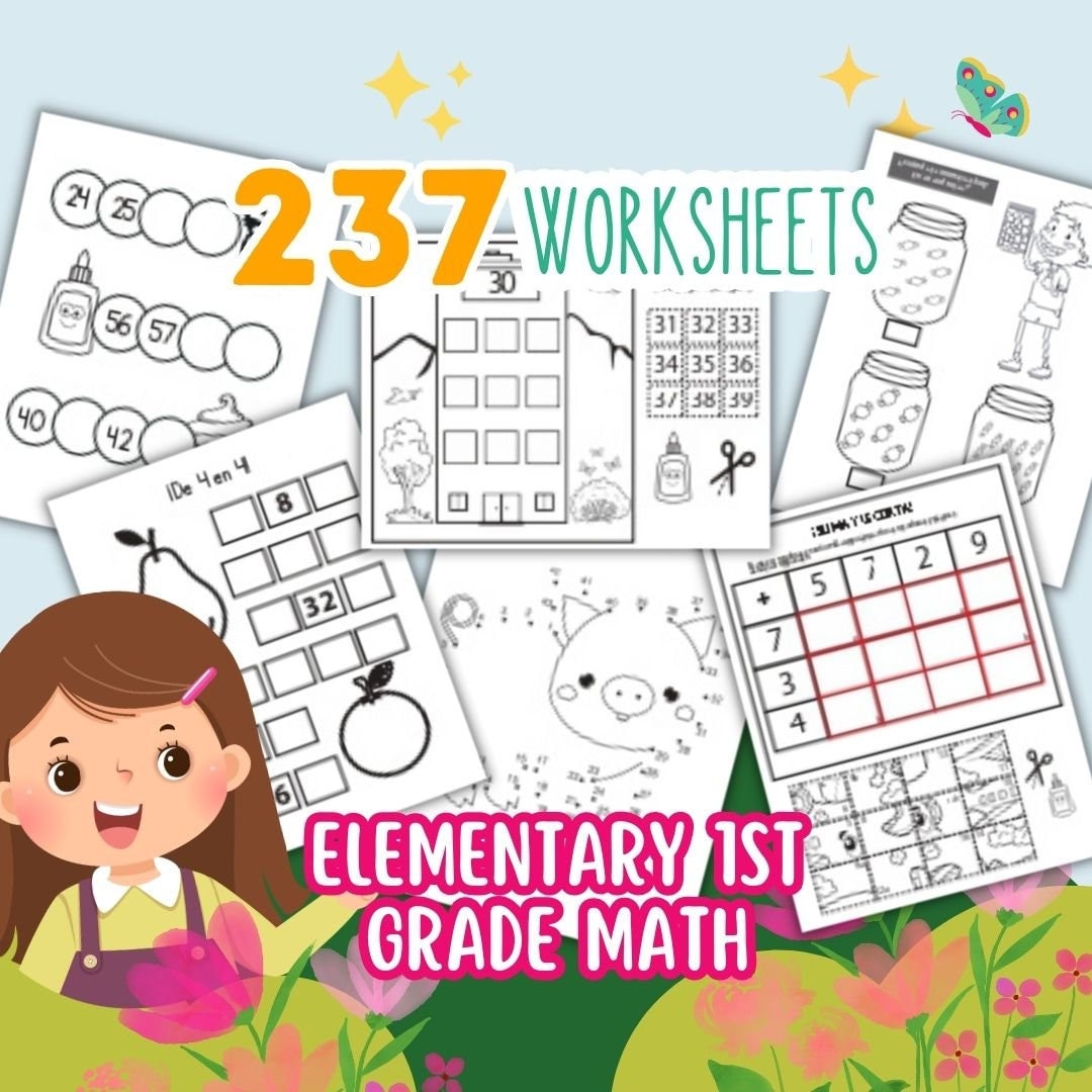 Hoja de trabajo de primer grado de matemáticas en español, sumar ...