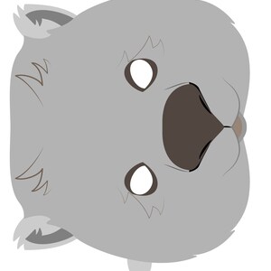 Australian Animals Masks for Kids, Role Play Sheet Mask Animal, Quokka ...
