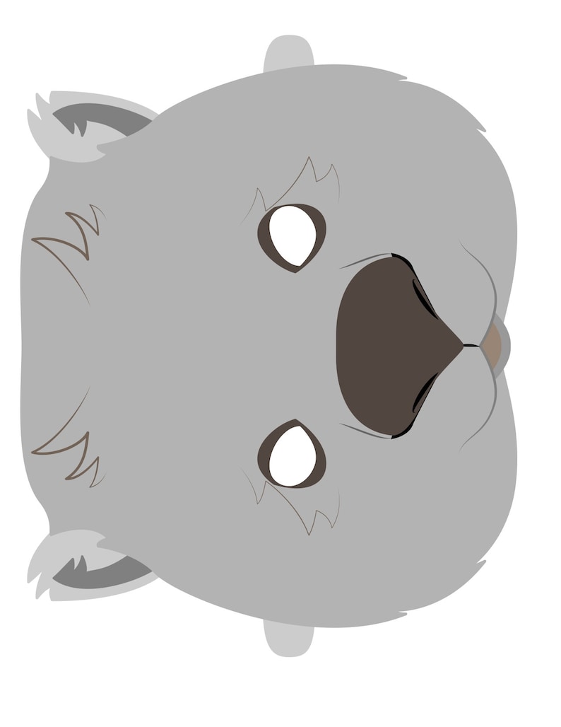 Australian Animals Masks for Kids, Role Play Sheet Mask Animal, Quokka ...