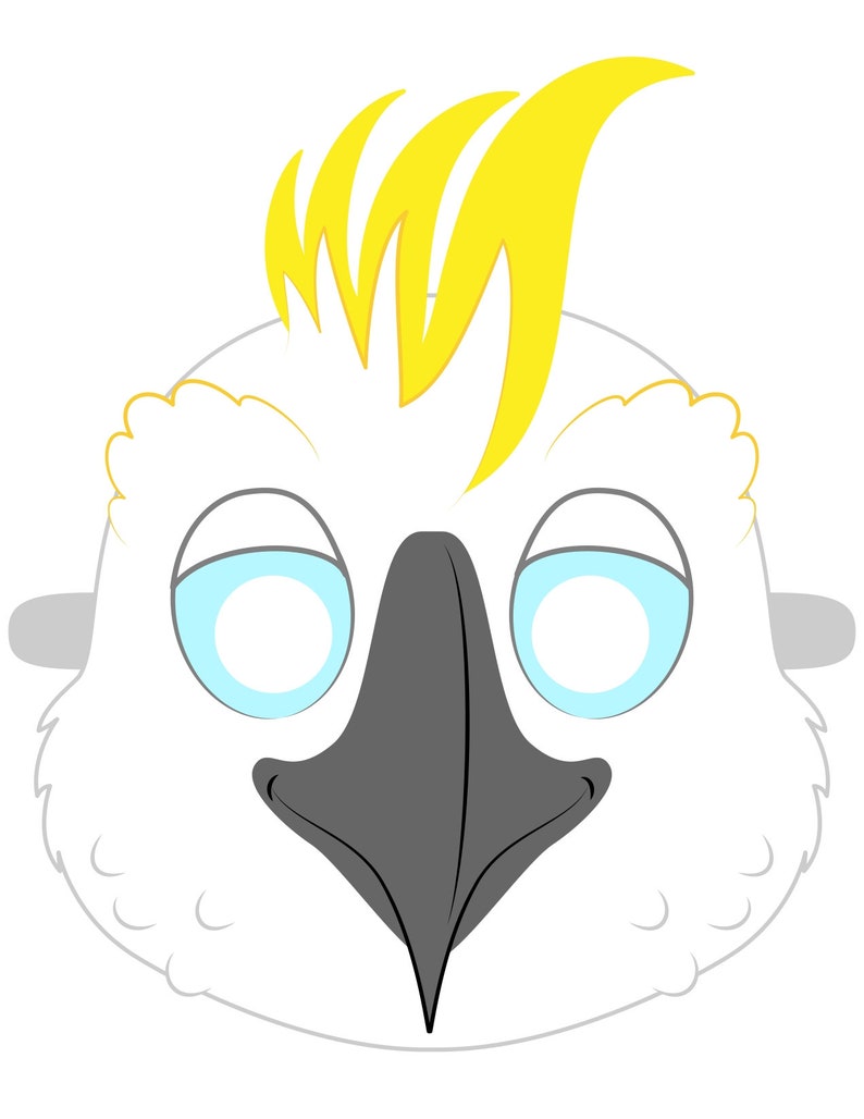 Paper Jungle Animals Masks for Kids, Role Play Sheet Mask, African ...