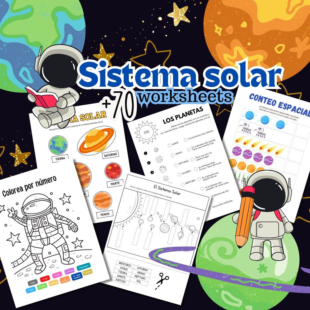 Solar System Worksheets Science Learn, Learn Numbers and Letters ...