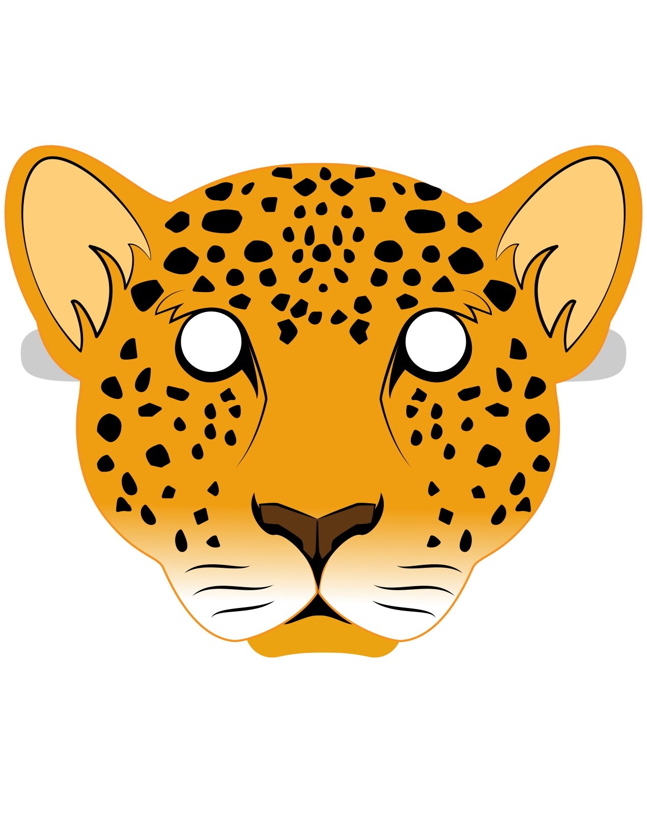 Paper Jungle Animals Masks for Kids, Role Play Sheet Mask, African ...