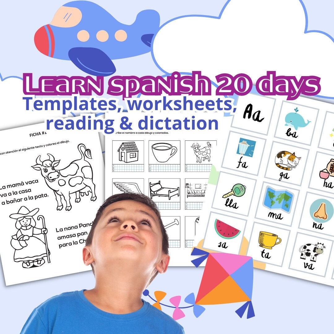 Teach Spanish Quick 20 Days, Learn Read Spanish Fast, Print Spanish ...