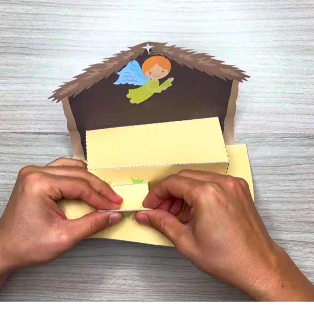 3D Nativity Scene, Cut and Paste Printable Paper Doll Toys, Catholic ...
