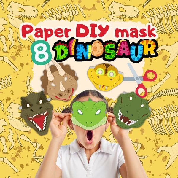 Dino Mask - Etsy
