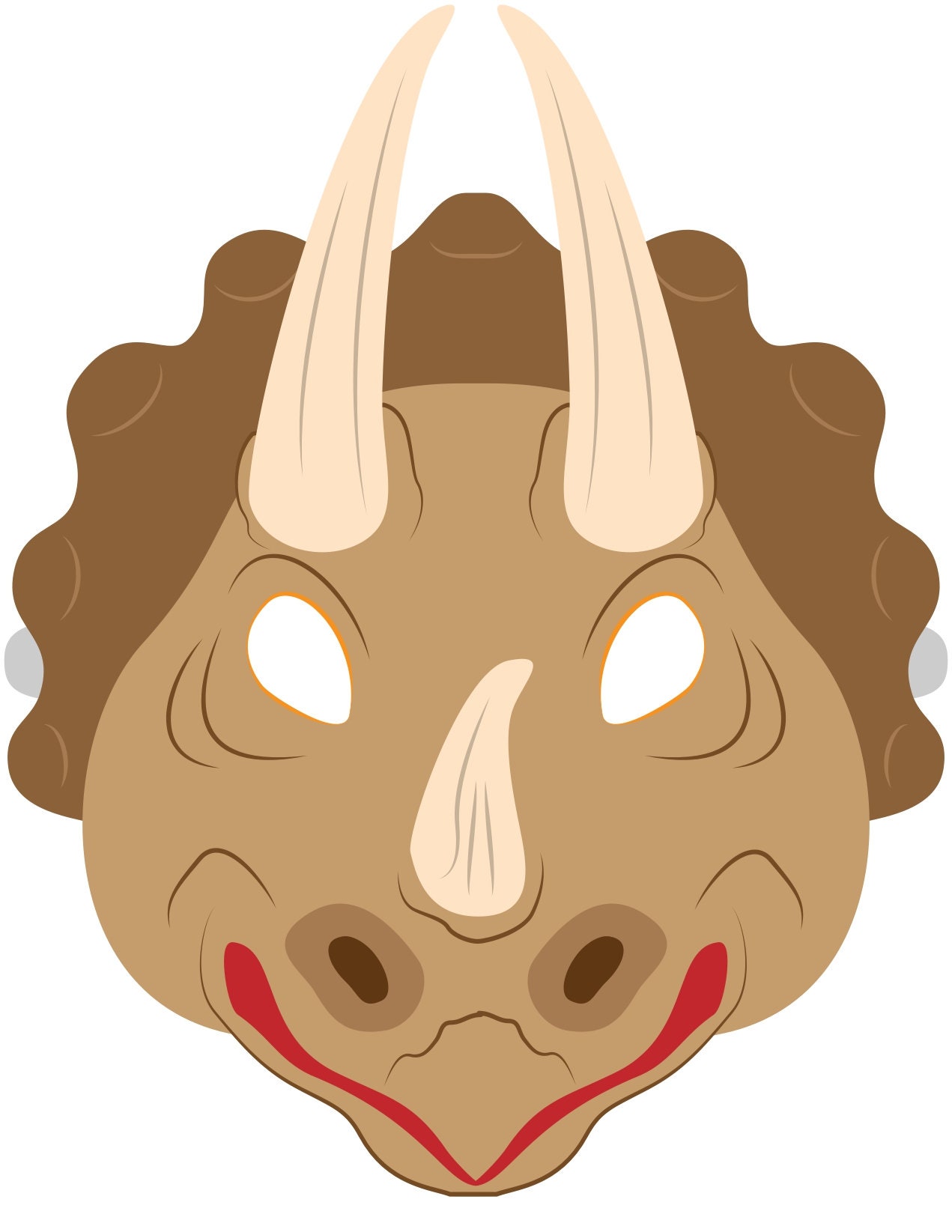 Paper Dinosaur Masks for Kids Role Play Sheet Mask Animal - Etsy