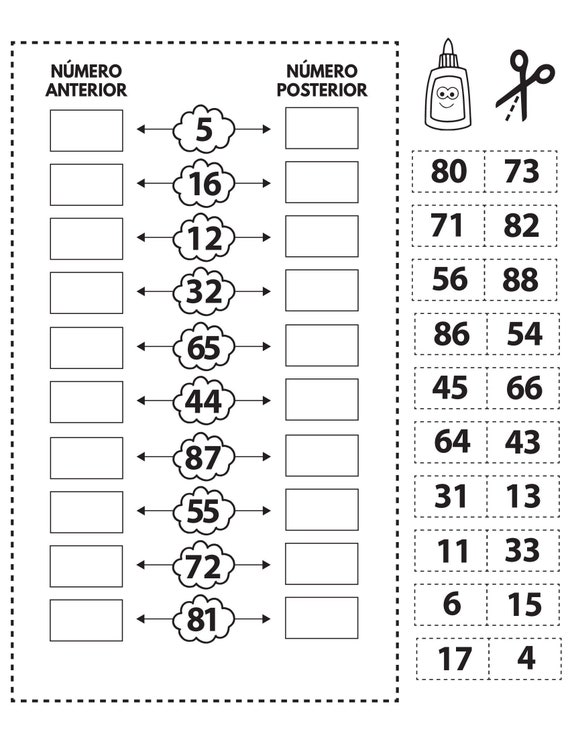 Hojas De Trabajo Para Matemáticas De Primer Grado