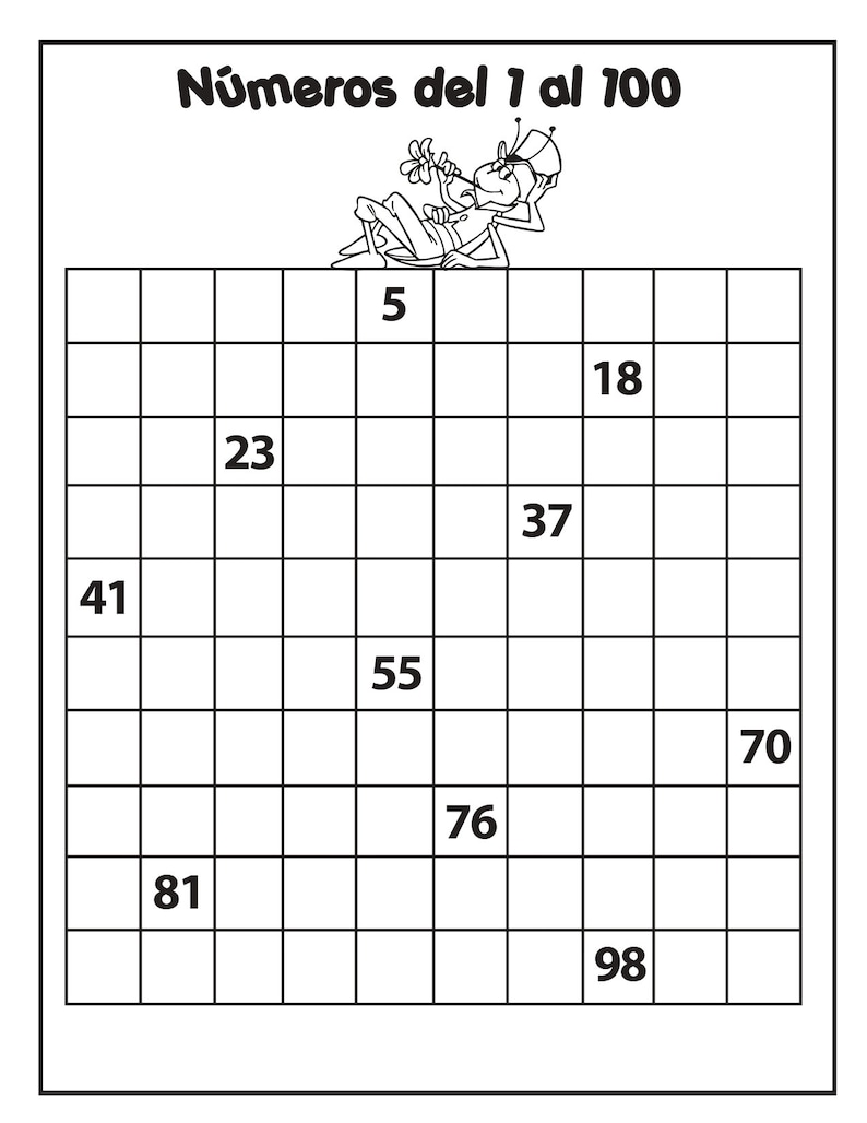 Count Numbers 1 to 100 Worksheet, Missing Numbers, Dot to Dot ...