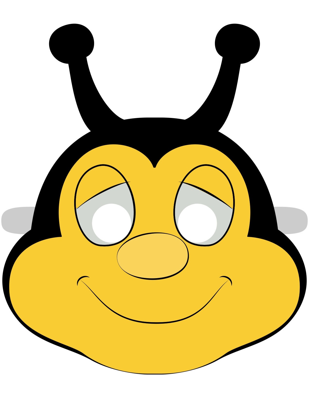 Paper Bugs Masks for Kids, Role Play Sheet Mask Insect Animal, Ladybug ...