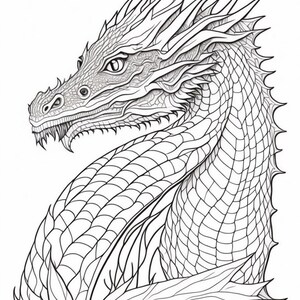 50 Mythical Creatures Coloring Pages, Fantasy Dragon Coloring Book ...