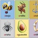 Learn Spanish Loteria Vocabulary, Spanish Bingo Game Vowels, Aprender ...