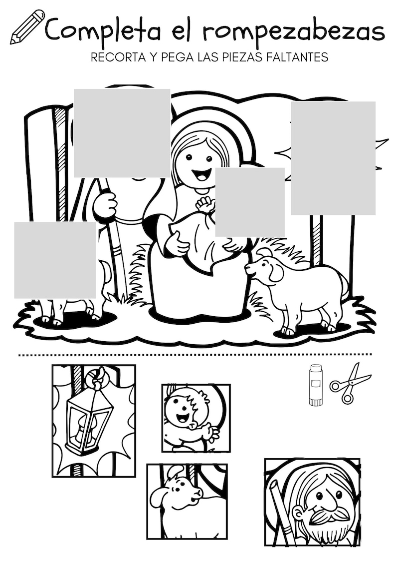 Bible Learn +100 Activities Kid Spanish Book, Catechism New Testament ...