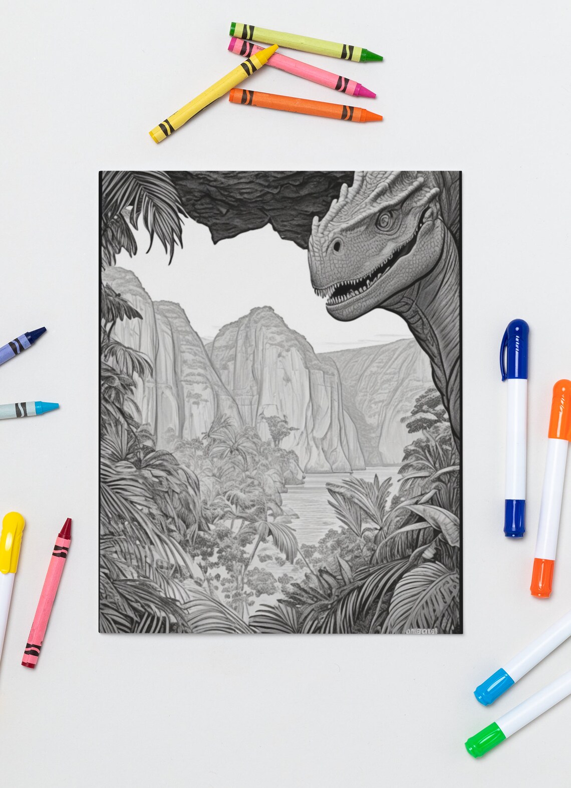 22 Realistic Dinosaur Coloring Pages, T-rex Detailed Dinosaur Printable ...