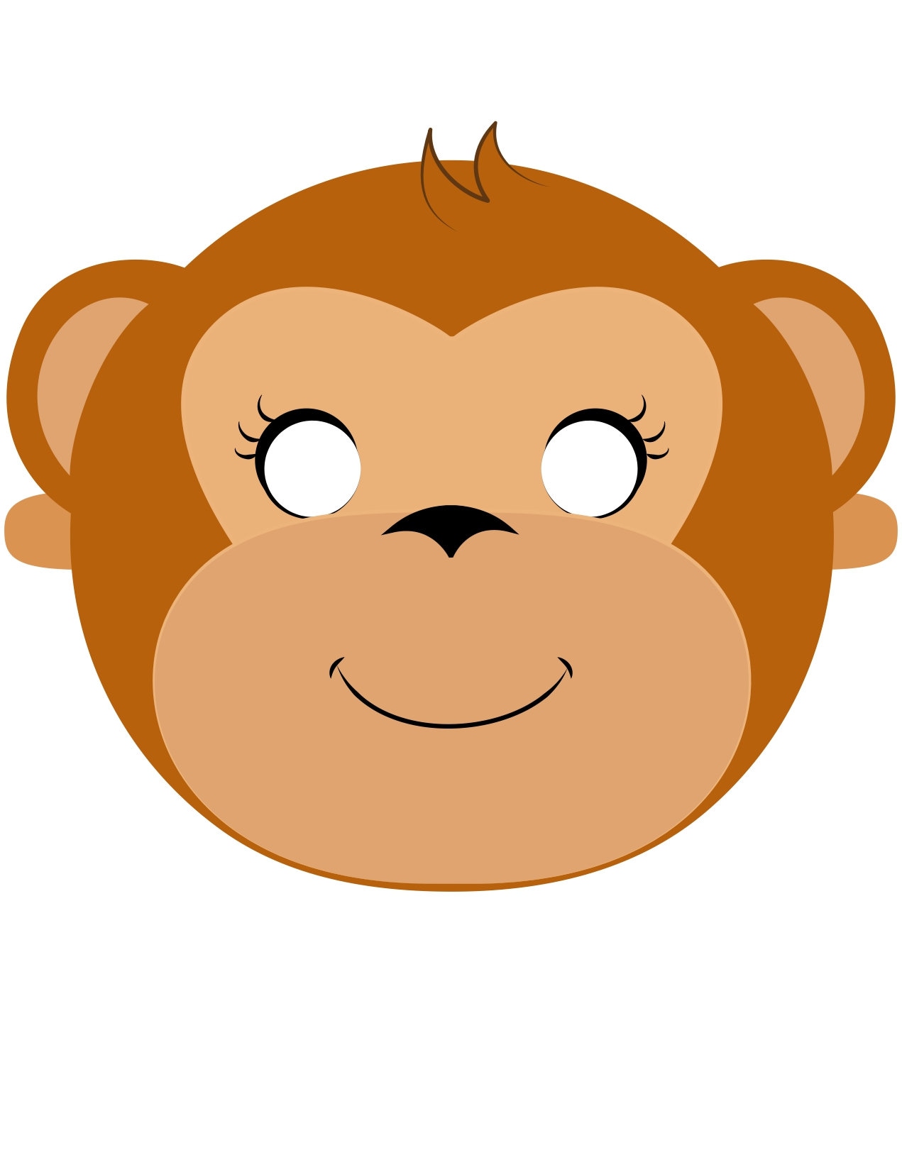 Paper Jungle Animals Masks for Kids, Role Play Sheet Mask, African ...