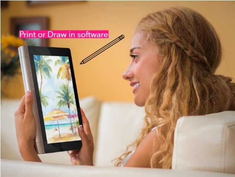 50 Abstract Reverse Coloring Page, Landscape Watercolor Color Backwards ...