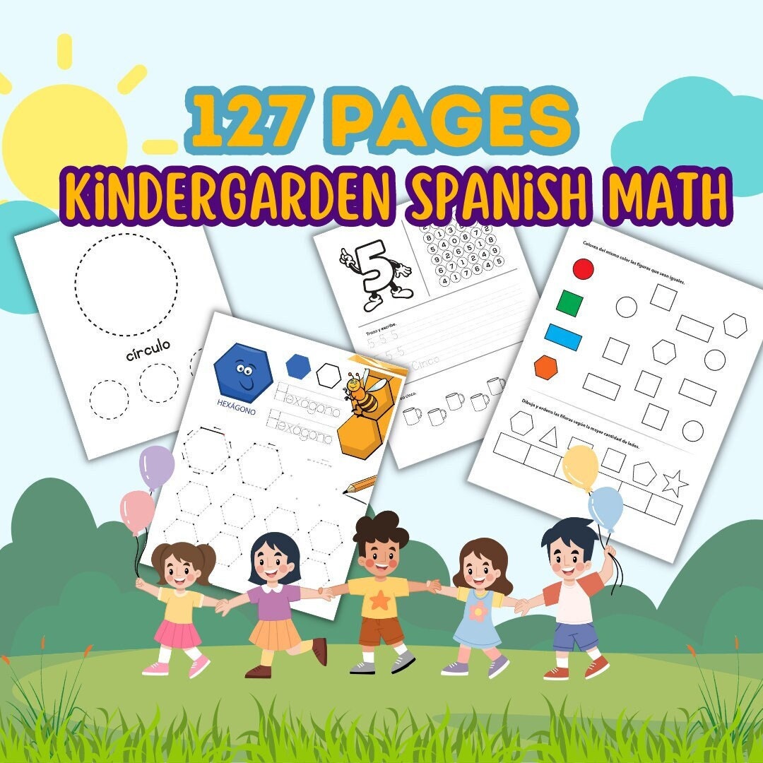 Aprender Matematicas Español, Learn Spanish Sheet Math Bundle Lessons ...
