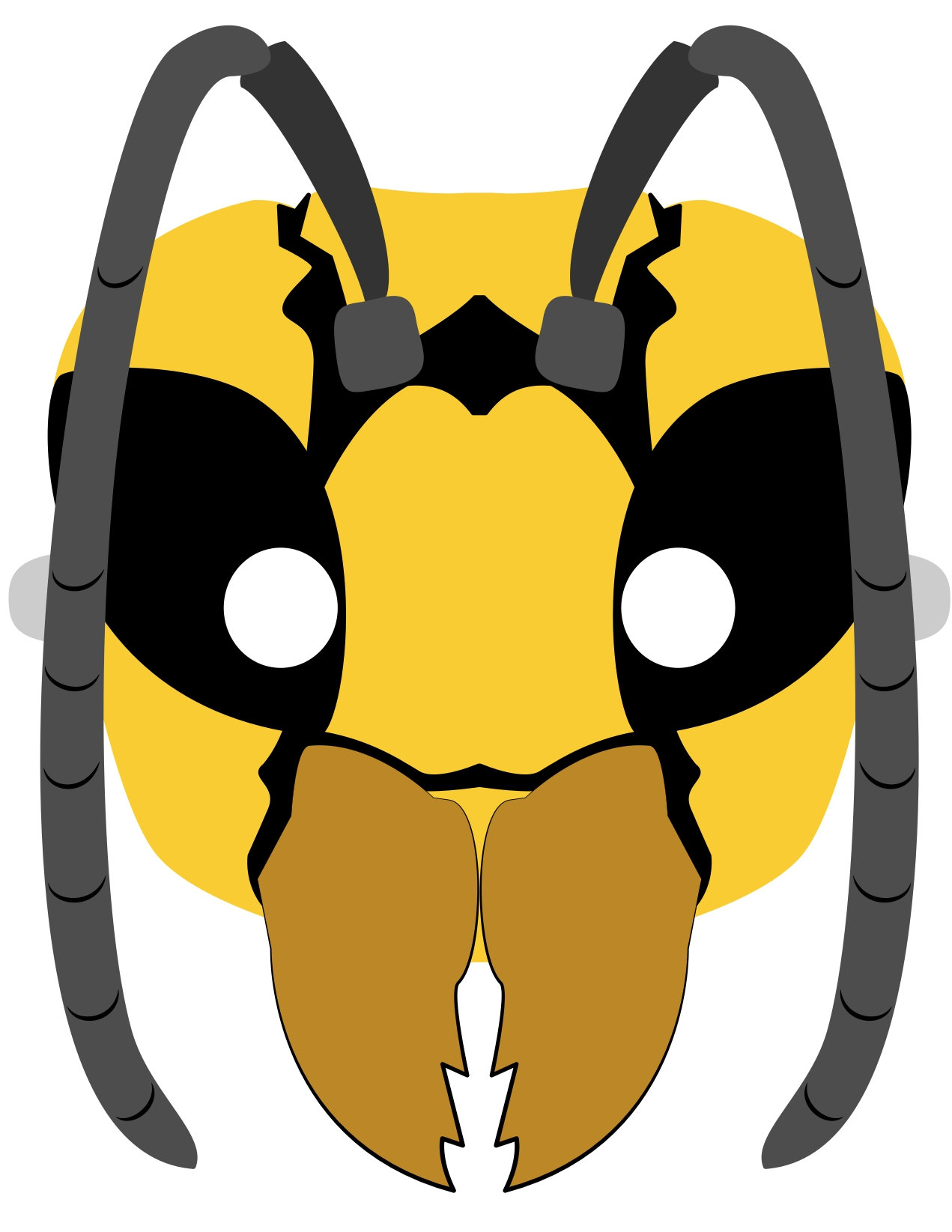 Paper Bugs Masks for Kids, Role Play Sheet Mask Insect Animal, Ladybug ...