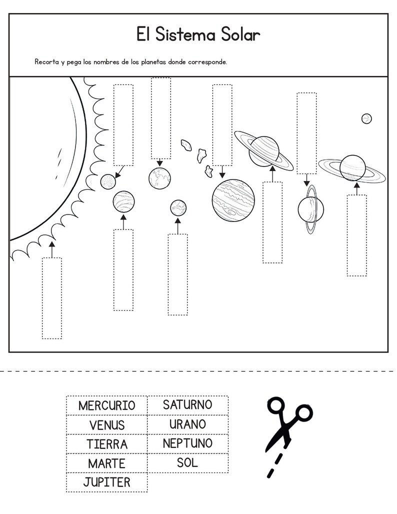 Solar System Worksheets Science Learn, Learn Numbers and Letters ...