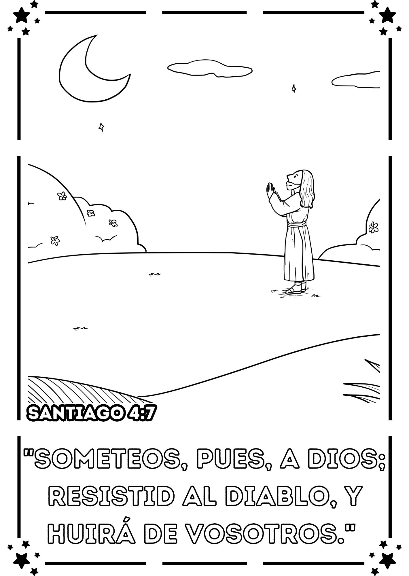 Spanish Bible Book Verses for Kids, Coloring Book God Jesus Apostles ...