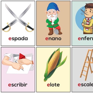 Learn Spanish Loteria Vocabulary, Spanish Bingo Game Vowels, Aprender ...