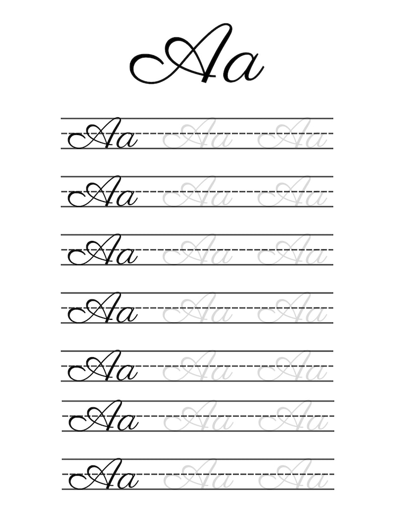 Calligraphy Spanish Practice Sheet for Adults, Motivational Phrases ...