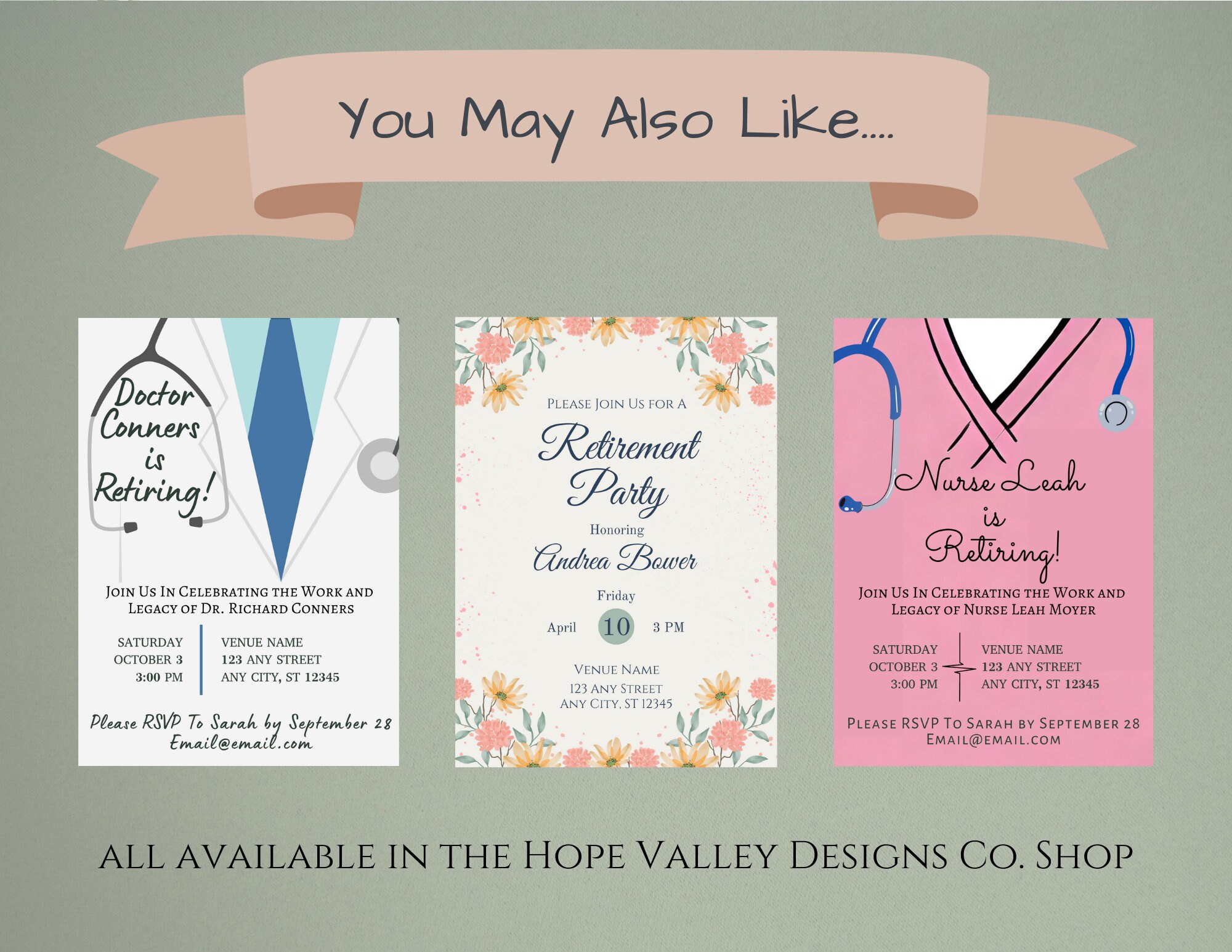 Nurse Retirement Party Invitation, Doctor Going Away Party Invitation ...
