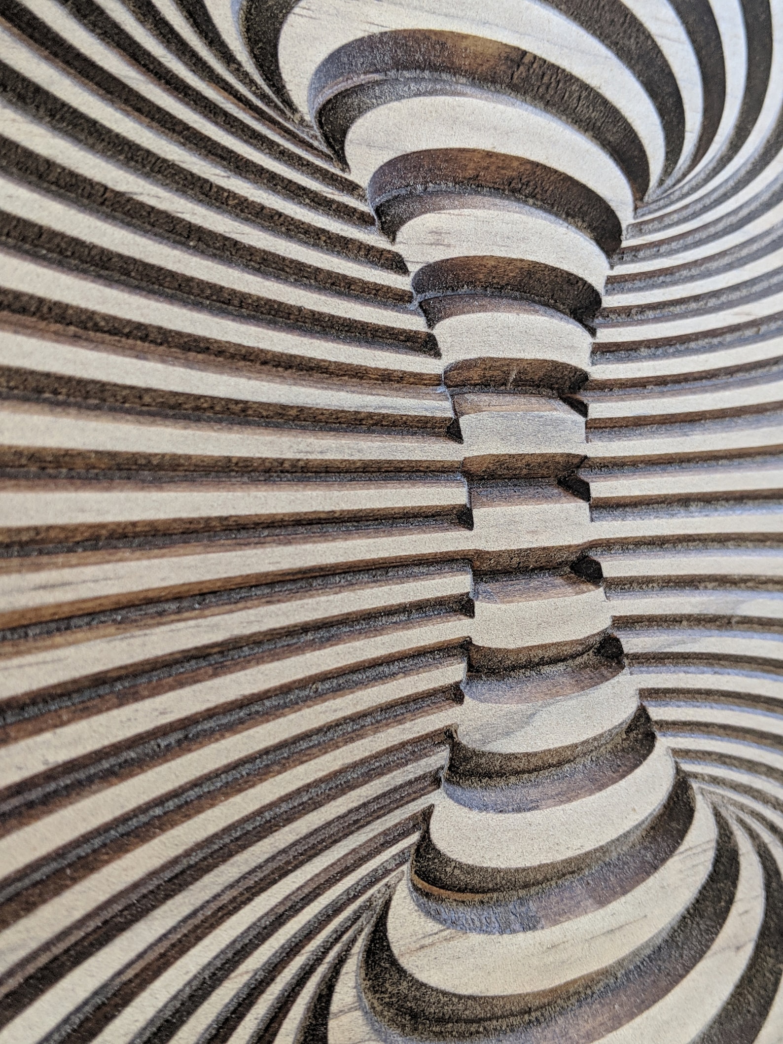 10x12 Optical Illusion Wood Carving Illusion Artwork Etsy