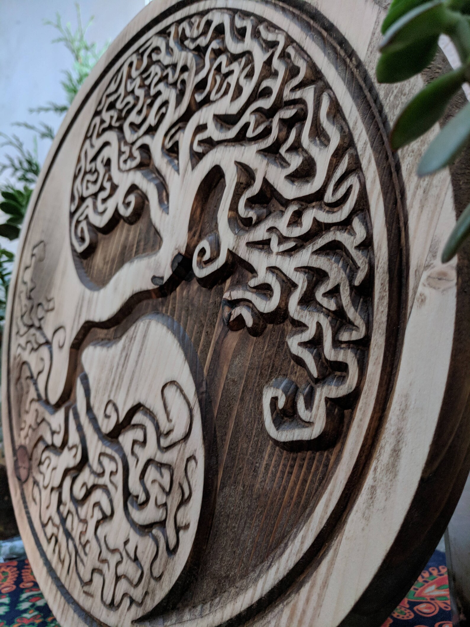 Yin Yang Tree of Lifeyin Yang Tree of Life Wood Yin Yang - Etsy