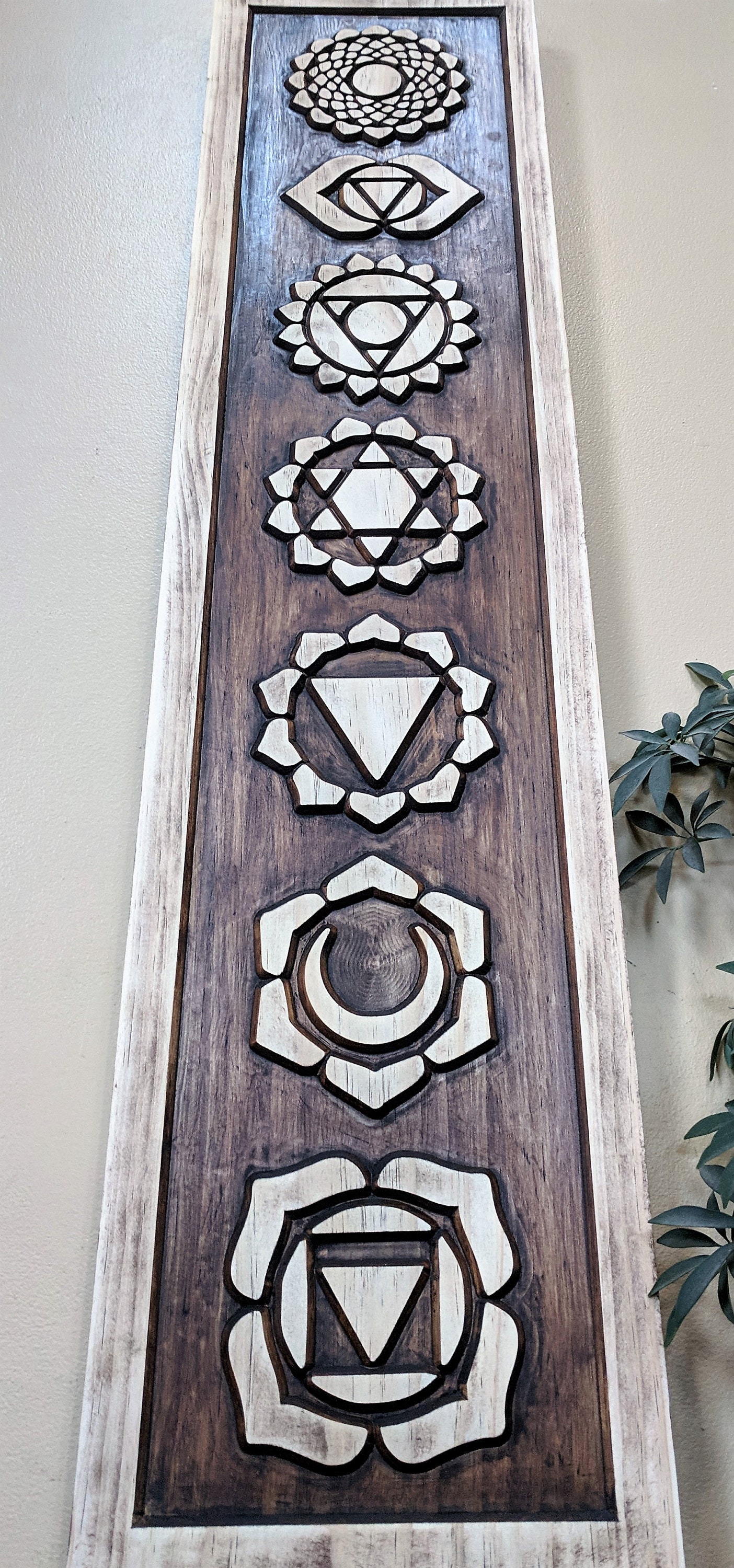 Chakras Wood Carving Chakra Sign Chakra Symbols Meditation | Etsy