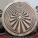 Radial Labyrinth Wood Carving, Maze, Wood Carved Maze, Radial Maze ...
