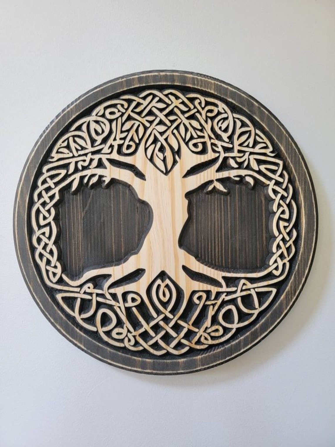 Tree of Life Wood Carving Celtic Tree of Life Wood Art - Etsy