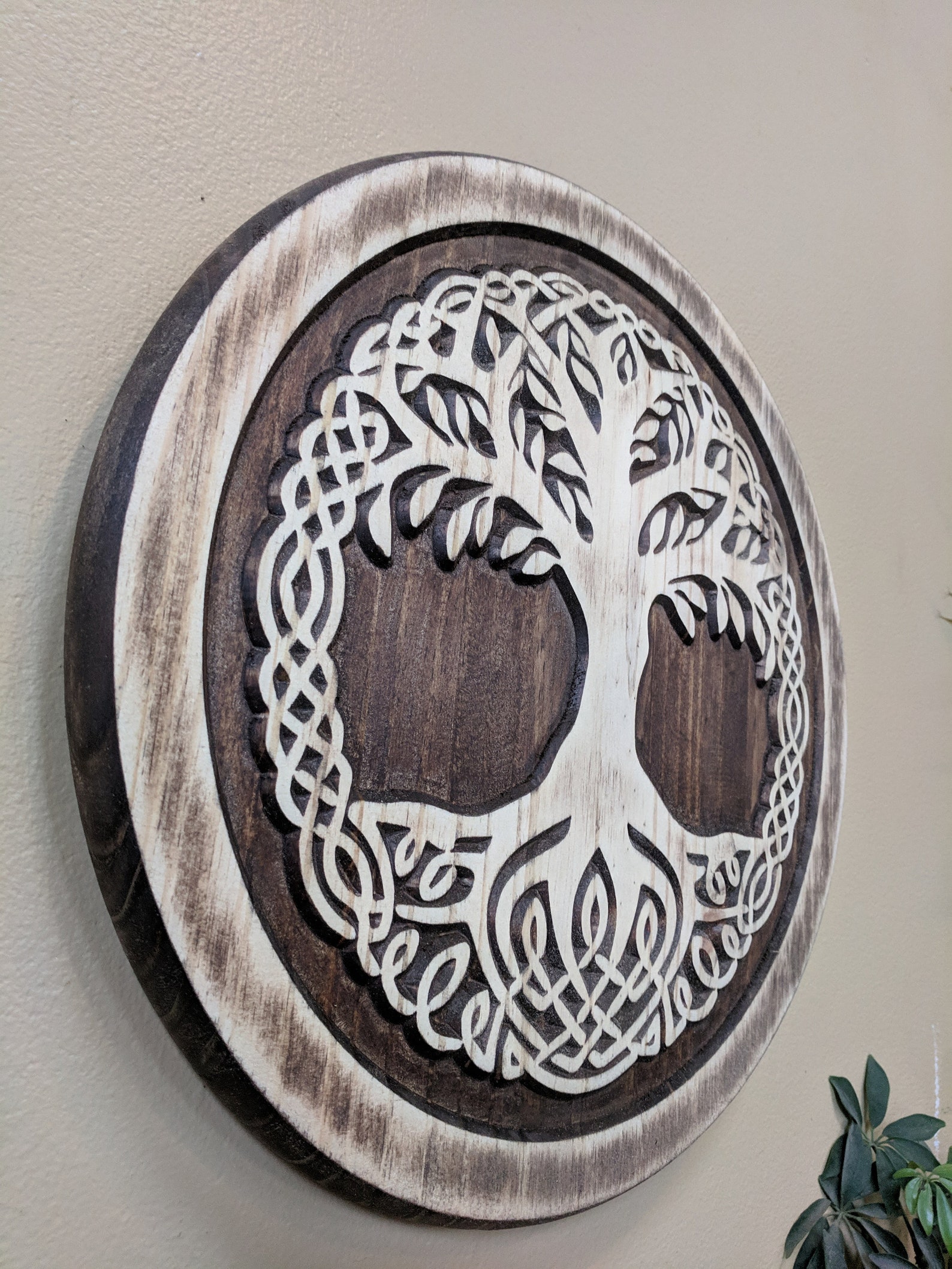 Tree of Life Wood Carving, Celtic Tree of Life, Wood Art, Tree of Life ...